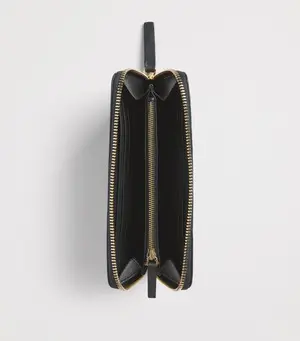 Officine Creative Woven Leather Ziparound Wallet