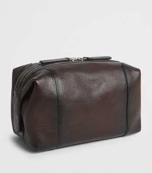 Officine Creative Pebbled Leather Washbag
