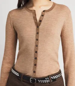 Polo Ralph Lauren Wool Ribbed Cardigan