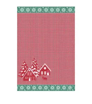 LE JACQUARD FRANÇAIS Cotton Sous Les Étoiles Hand Towel - Red