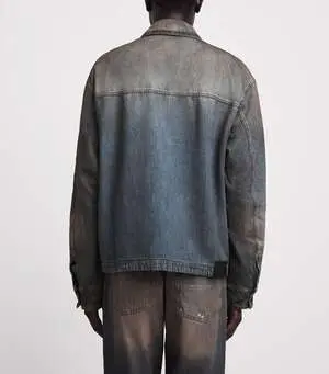 Amiri Lea Bones Denim Jacket - Grey