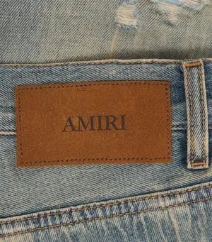 Amiri Ripped Repair Mx1 Straight Jeans