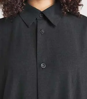 Eskandar Stretch-wool Midi Shirt Dress