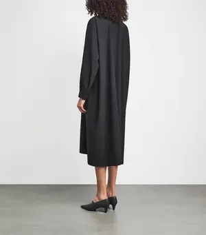 Eskandar Stretch-wool Midi Shirt Dress