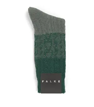 Falke Virgin Wool-blend Free Climber Socks - Green