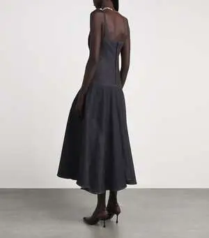 Jacquemus Denim Pina Midi Dress