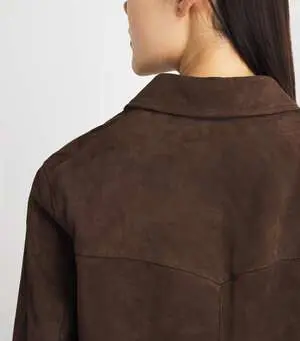 Tory Burch Suede Button-front Jacket