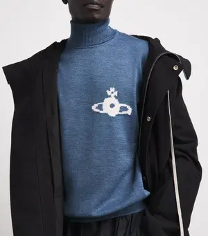VIVIENNE WESTWOOD Merino Rollneck Mark Sweater