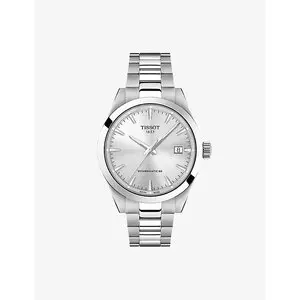 TISSOT Gentleman 38mm Stainless Steel Automatic Watch - Silver