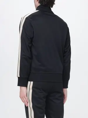 Palm Angels High Neck Zip-up Technical Fabric Sweatshirt