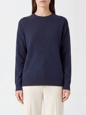 PAROSH P.a.r.o.s.h. Crewneck Sweater In Pure Cashmere With Dropped Shoulders - Grey
