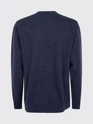 PAROSH P.a.r.o.s.h. Crewneck Sweater In Pure Cashmere With Dropped Shoulders - Grey
