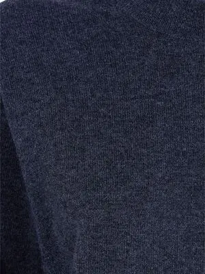 PAROSH P.a.r.o.s.h. Crewneck Sweater In Pure Cashmere With Dropped Shoulders - Grey