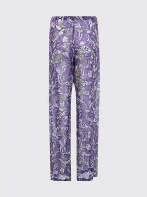 Dries Van Noten Abstract Print Viscose Trousers