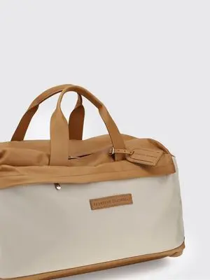 Brunello Cucinelli Active Bi Calfskin Leather Travel Bag - Ice