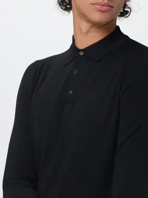 ZANONE Long-sleeved Knit Wool Polo With Three-button Placket