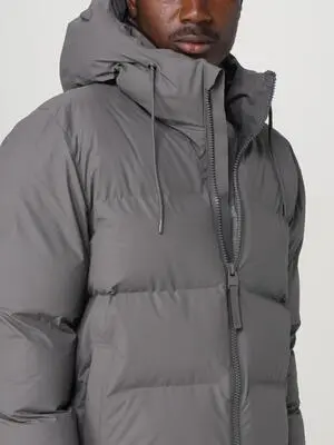 Rains Puffer Jacket With Drawstring Hood