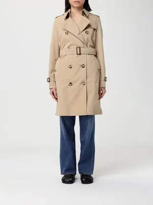 Burberry Cotton Double Breasted Trench Coat