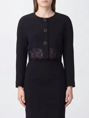 Chloé Cropped Wool Jacket With Lace Embroidery
