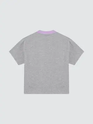 Versace Cotton T-shirt With Printed Logo - Grey 1