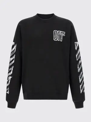 Off-White Oversized Cotton Sweatshirt With Arrow And Diag Print