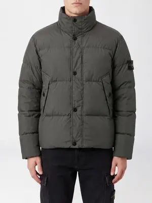 Stone Island Stone Island Short Quilted Water-Repellent Nylon Down Jacket Grey