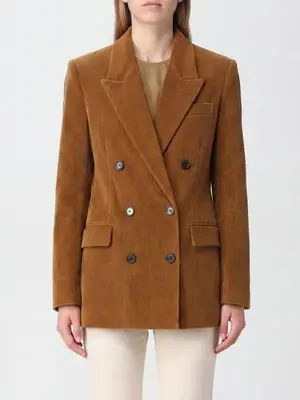 Isabel Marant Étoile Double-breasted Velvet Blazer With Peak Lapels