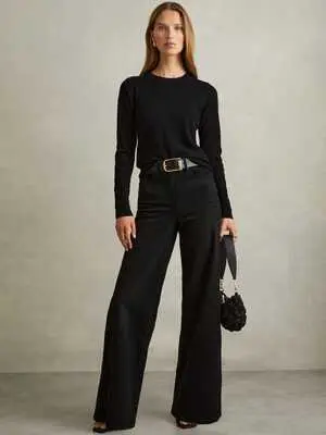 REISS Palazzo Jeans - Black