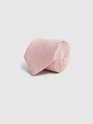 REISS Ceremony Tie Silk Textured