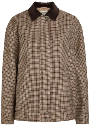 Max Mara Houndstooth Wool Jacket