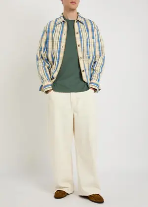 A.p.c. Rue Madame Logo-embroidered Cotton T-shirt - Green