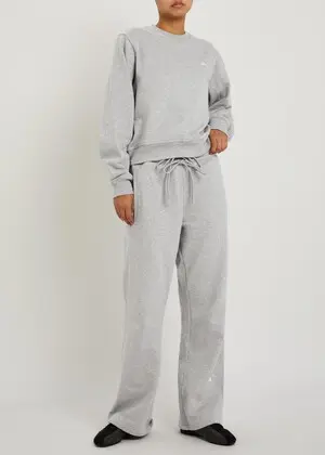 Stella McCartney Adidas X Logo-print Cropped Cotton Sweatshirt