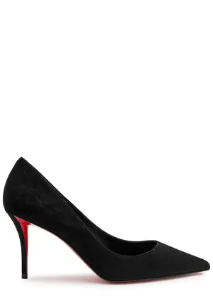 CHRISTIAN LOUBOUTIN Miss Z 80 Velour Pumps