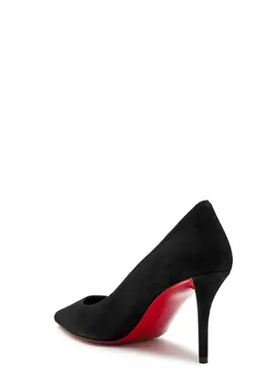 CHRISTIAN LOUBOUTIN Miss Z 80 Velour Pumps