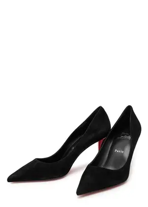 CHRISTIAN LOUBOUTIN Miss Z 80 Velour Pumps