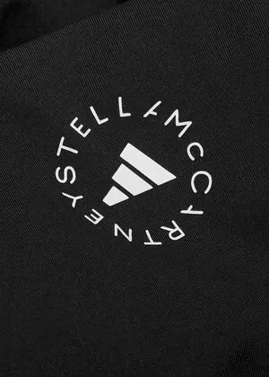 Stella McCartney Adidas X Logo-print Cropped Stretch-jersey Top