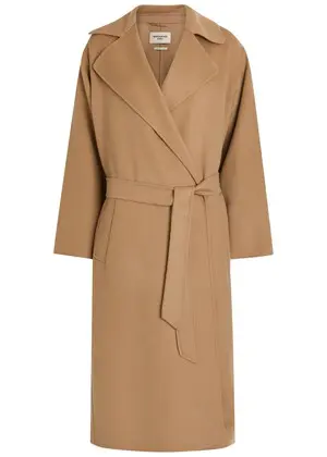Max Mara Belted Wool-blend Coat