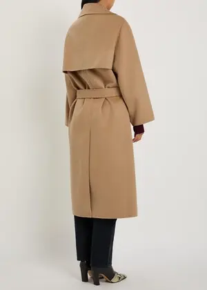 Max Mara Belted Wool-blend Coat