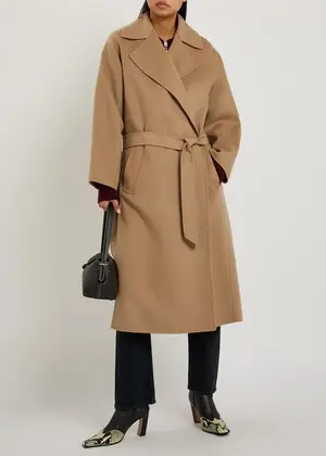 Max Mara Belted Wool-blend Coat