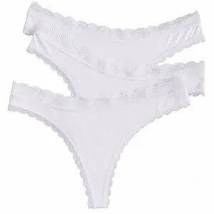BUMBOO LONDON Three-pack Thong - White