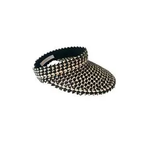 OHSUN Neutrals Straw Visor & Natural - Black