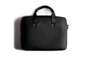 HARBER LONDON Everyday Leather Briefcase - Black