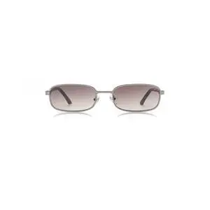 A. Kjærbede Silver / Grey Noah Sunglasses Striped Horn - Silver/grey