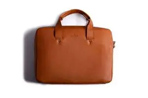 HARBER LONDON Everyday Leather Briefcase Tan - Orange
