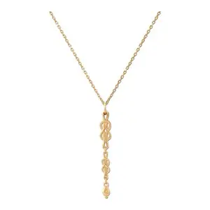 ASTOR & ORION Hecate's Knot Cascading Lavalier Necklace In Gold Plated Gold