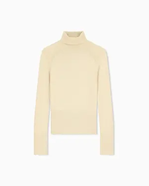 Armani Exchange Regular Fit Pullover In Recycled Viscose And Metallic Fiber - Gold