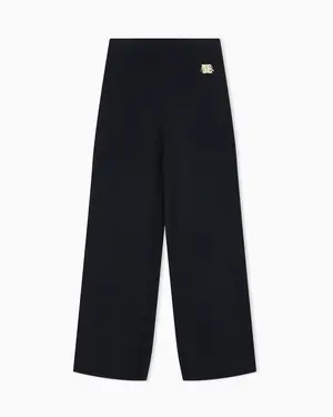 Armani Exchange Knitted Recycled Viscose Trousers - Black