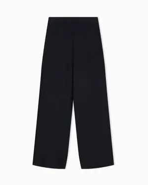 Armani Exchange Knitted Recycled Viscose Trousers - Black