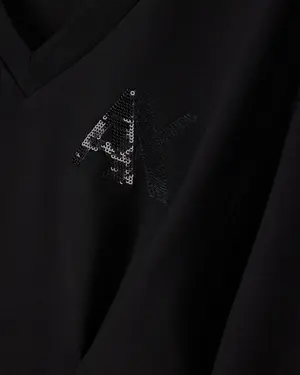 Armani Exchange Regular Fit Ribbed Dress