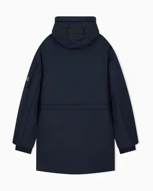 Armani Exchange Padded Trench Coat With Rib Details